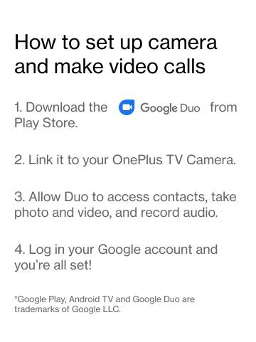 OnePlus TV Camera