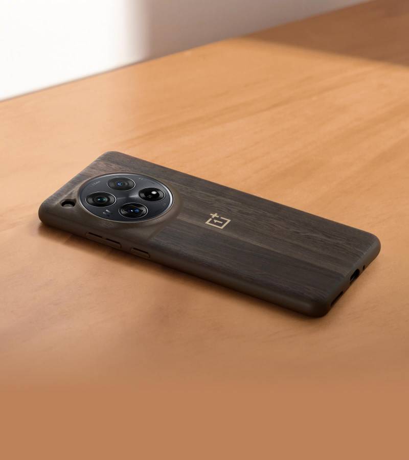 OnePlus 12 Walnut Texture Bumper Case